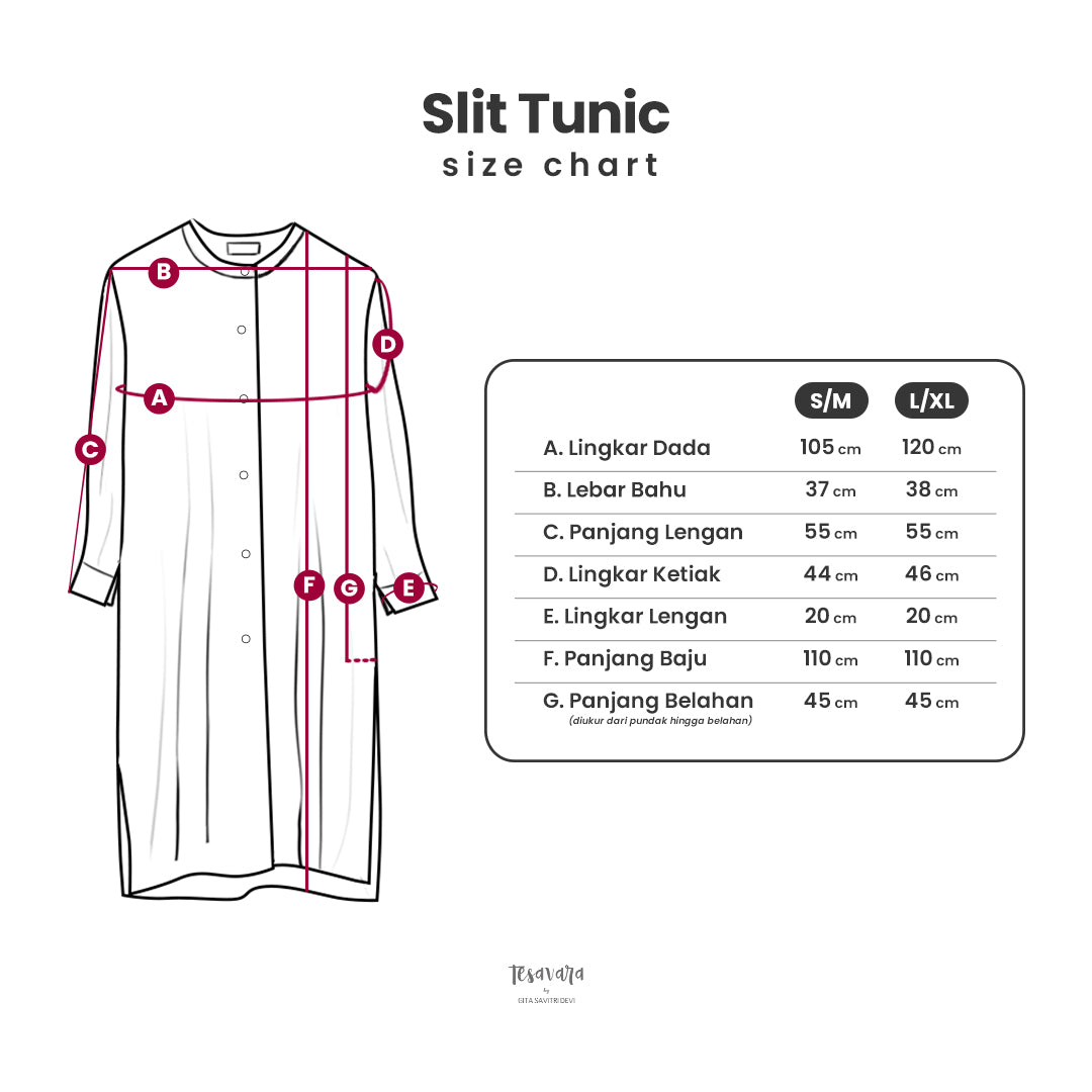 Slit Tunic | Tunik Katun – tesavara